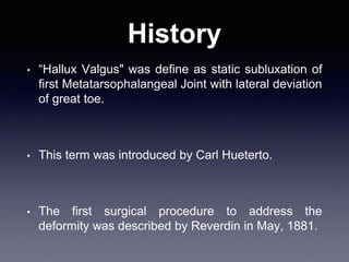 Final hallux valgus pp | PPTX