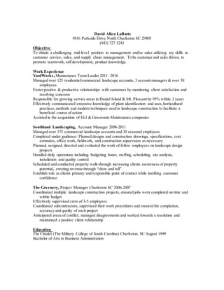 David LaBatte Doc | PDF