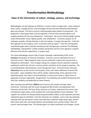 Transformation Methodology | PDF