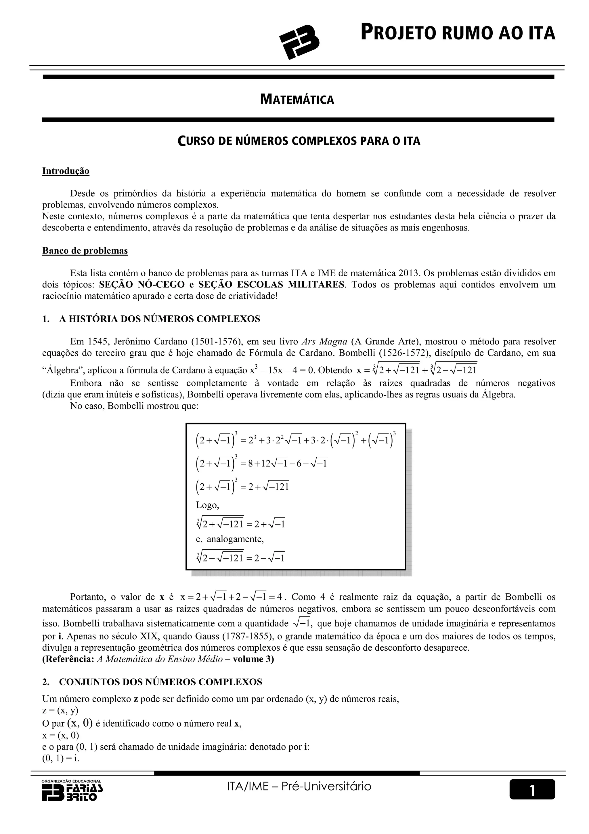 Números Complexos_IME ITA | PDF