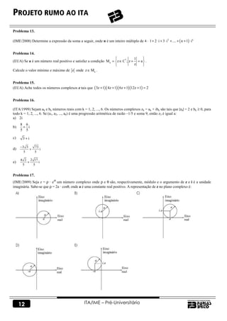 Números Complexos_IME ITA | PDF