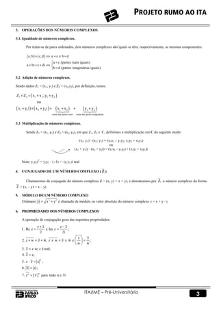 Números Complexos_IME ITA | PDF