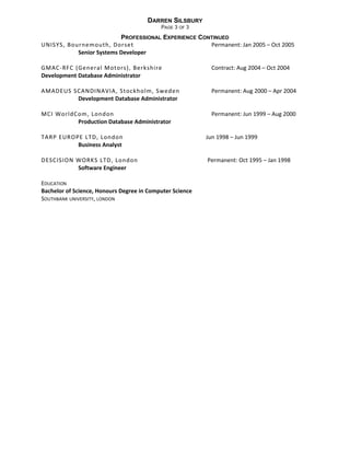 DSilsbury_SQLDBA | PDF