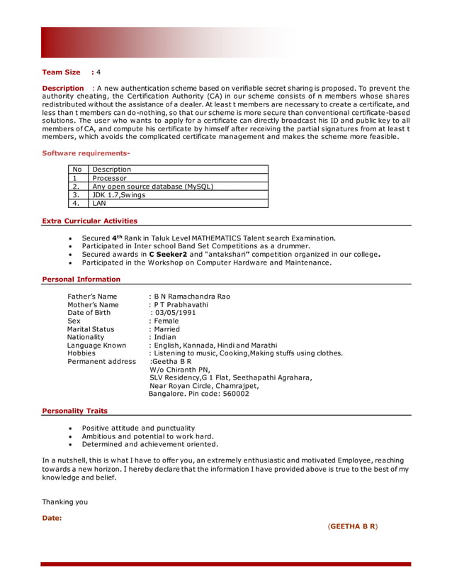 Geetha BR-BTech-Software Engineer-3Years | PDF