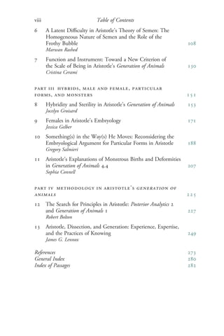 Aristotles Generation Of Animals A Critical Guide Andrea Falcon | PDF