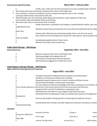 Michael Mitchell Res 2016 | PDF