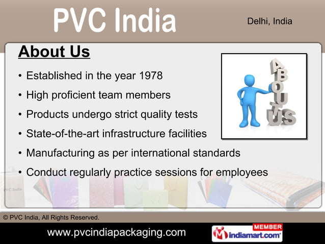 PVC India, Delhi, India | PPT