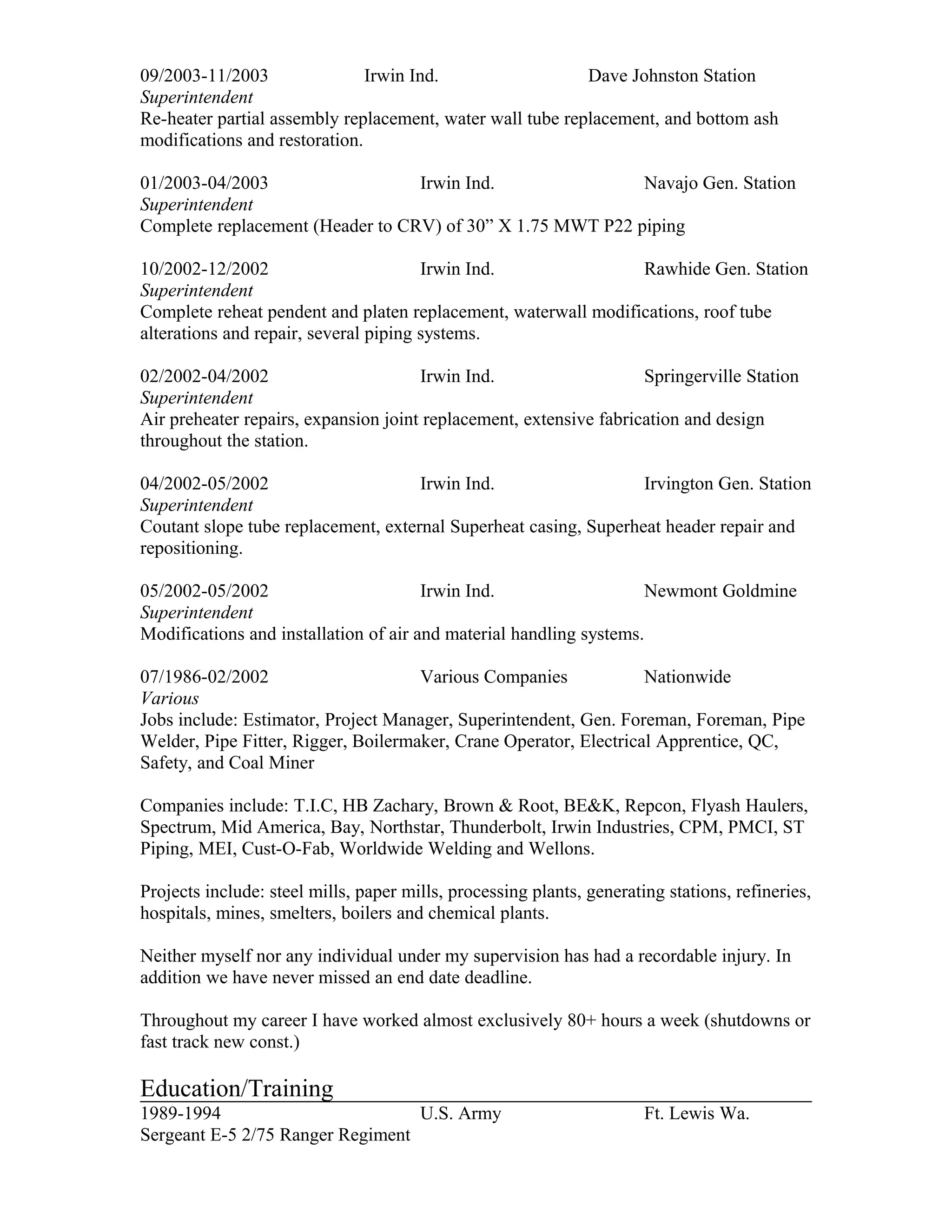 Resume C Brewer | DOC