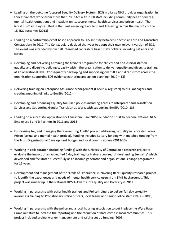 Clive Taylor CV | PDF