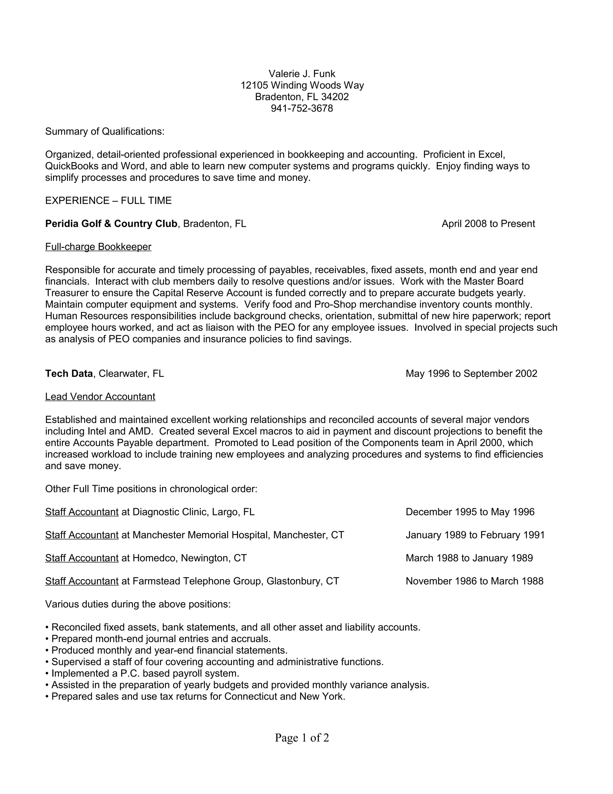 Valerie's resume | PDF