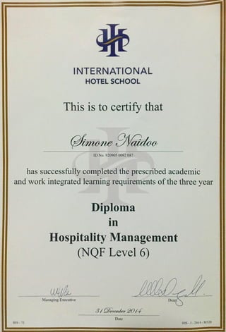 IHS Diploma | PDF