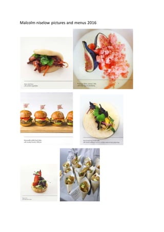 Malcolm niselow pictures and menus 2016 | DOCX