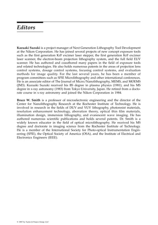 Microlithography Science And Technology 2nd Edition Kazuaki Suzuki | PDF