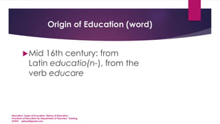 Education and History of Education in India | PPTX