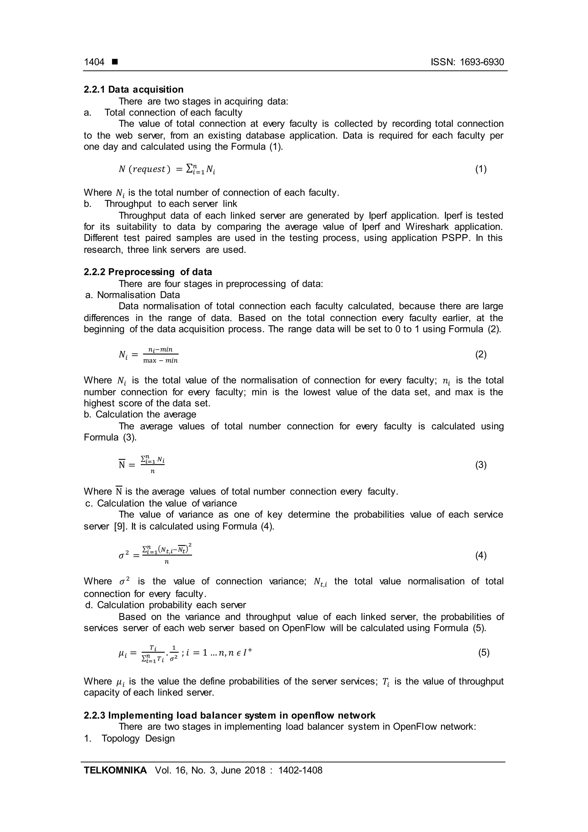 Weighted Round Robin Load Balancer to Enhance Web Server Cluster in OpenFlow Networks | PDF ...