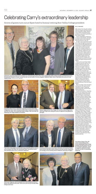 Calgary Herald Dec. 10, 2016 - Sharon Carry Farewell Bill Brook's ...