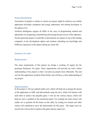 AI Dominoes Project | PDF