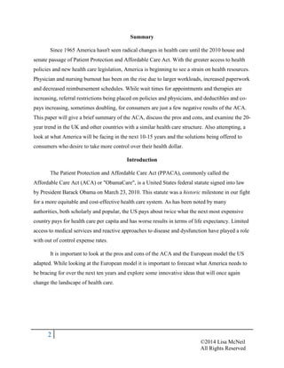 ACA White Paper 2015 | PDF