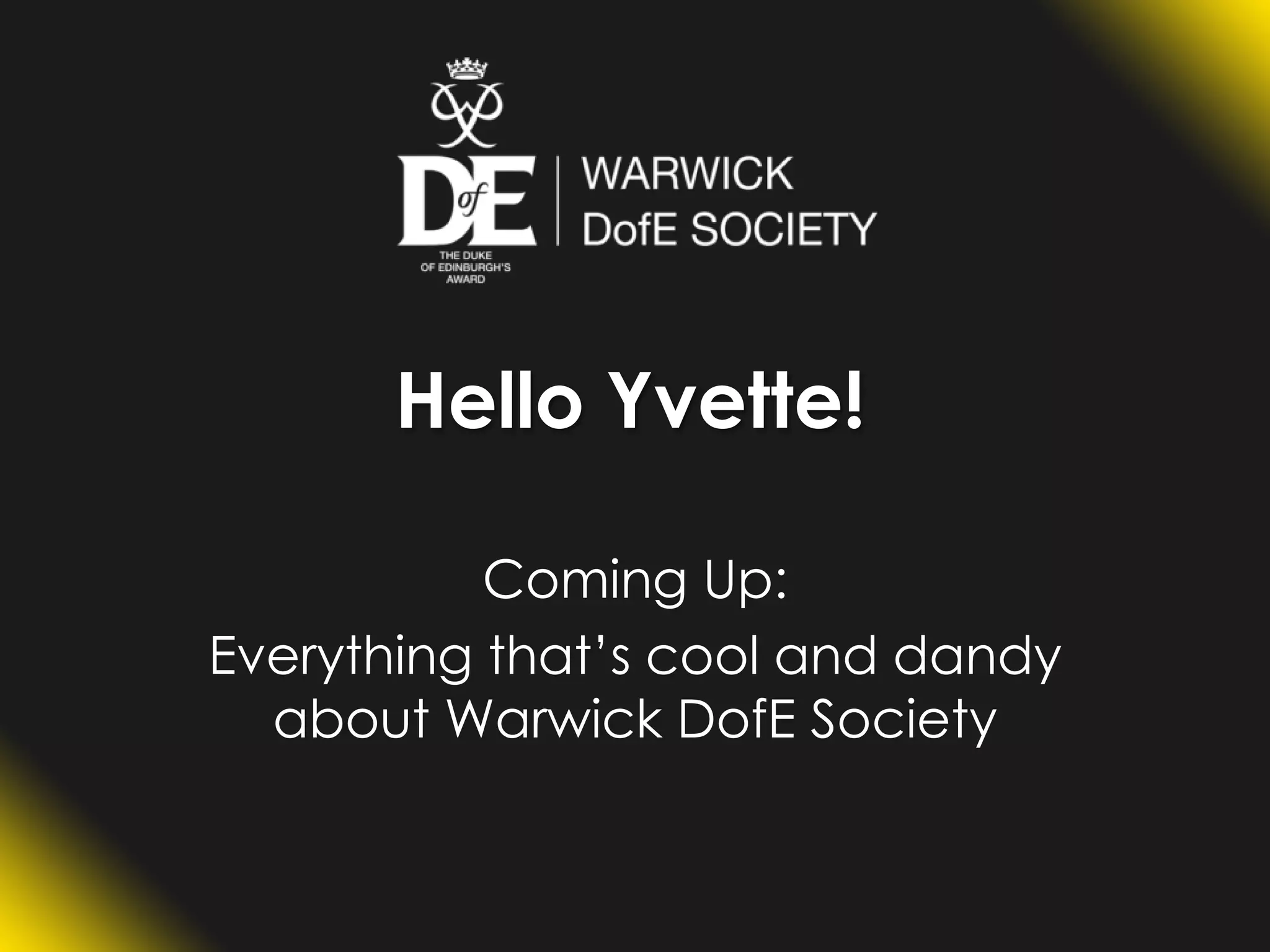 DofE Presentation | PPTX