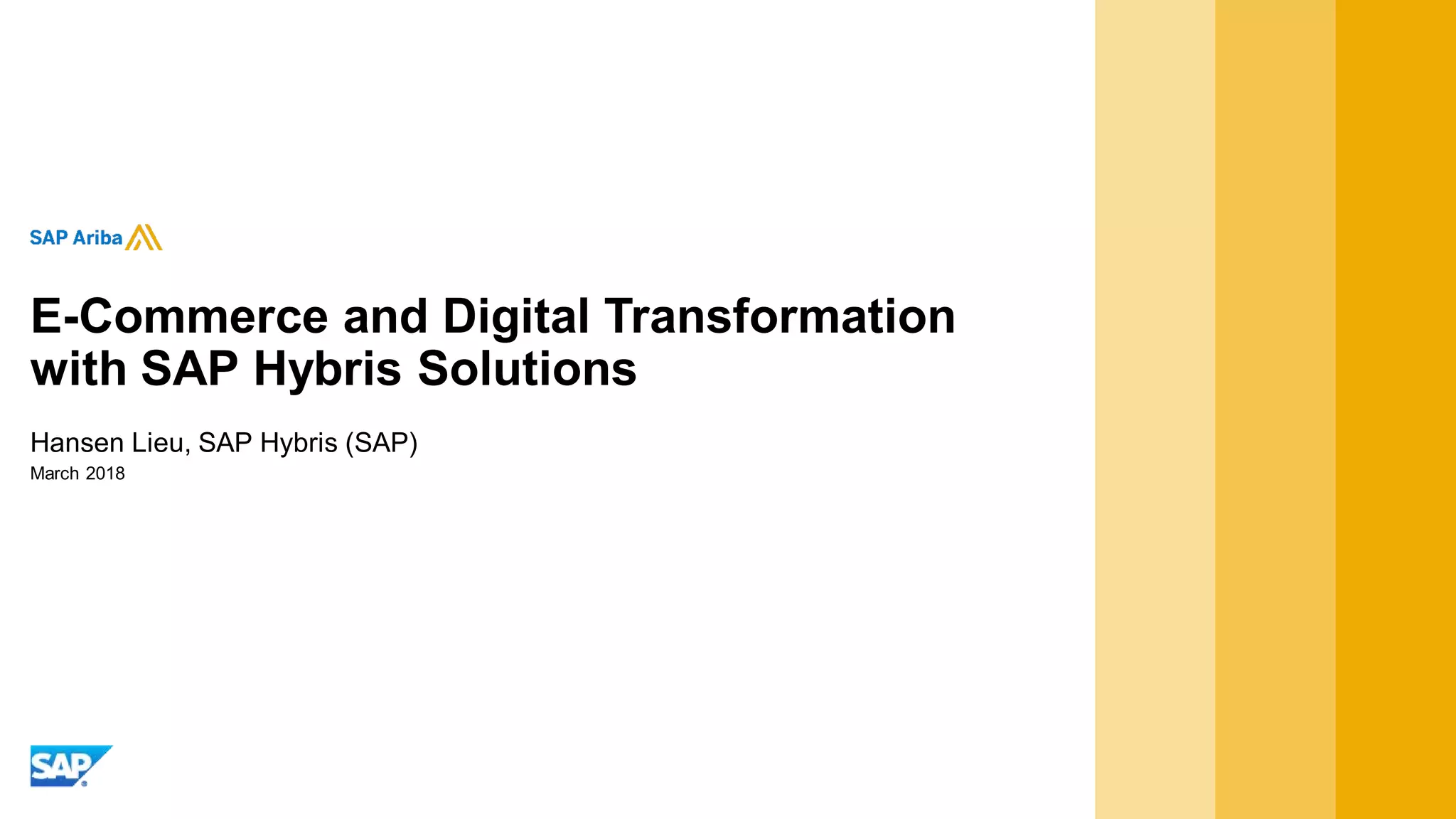 E-Commerce and Digital Transformation with SAP Hybris Solutions - 56593 | PDF