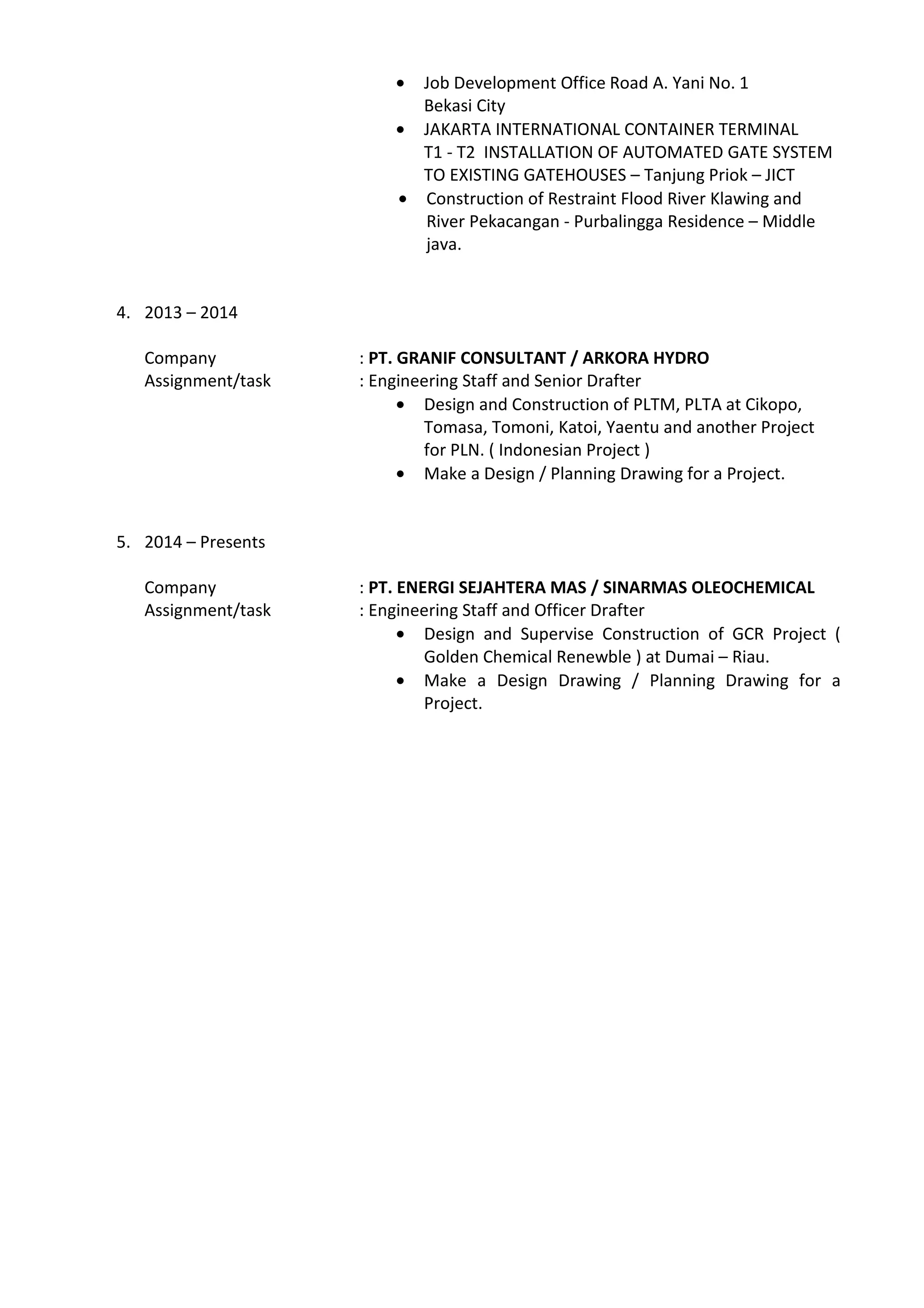 CURRICULUM VITAE GEMAYEL_Master | PDF | Civil Engineering Industry | Industries