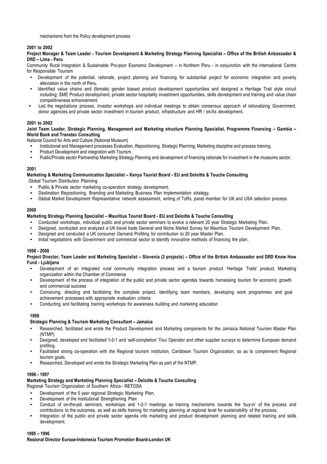 Peter_Nizette_CV_RT_Community_2015 | PDF | Africa Travel | Travel Locations