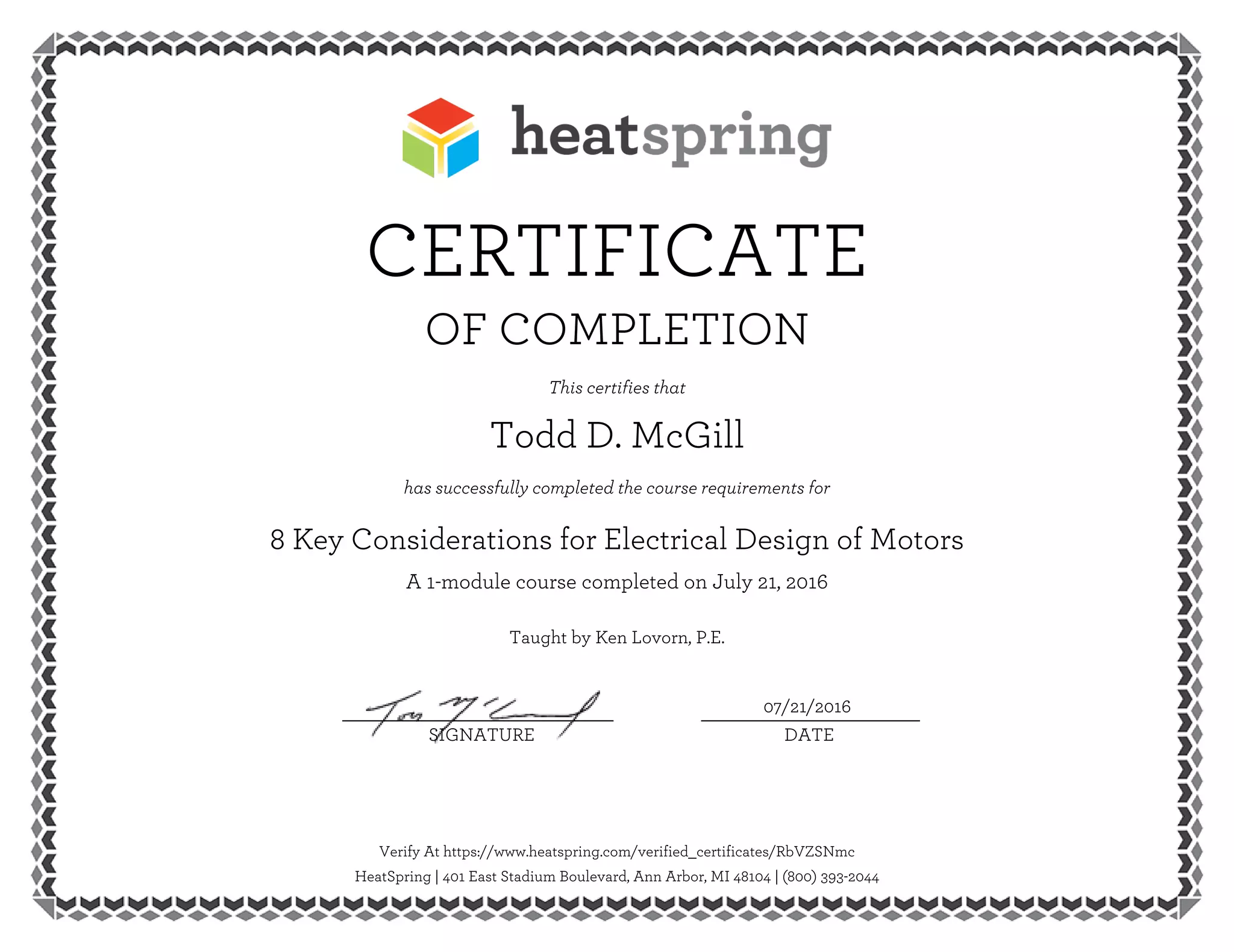 certificate # 3 Heatspring! | PDF