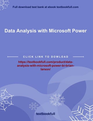 Instant ebooks textbook Data Analysis with Microsoft Power Bi Brian ...