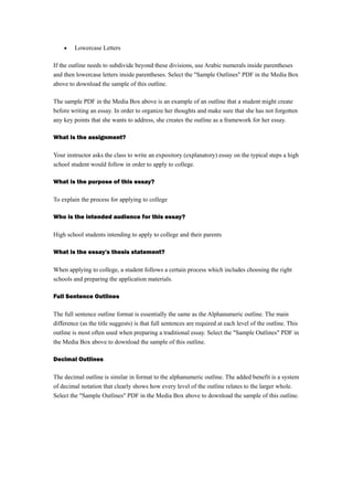 2. Developing an Outline | PDF