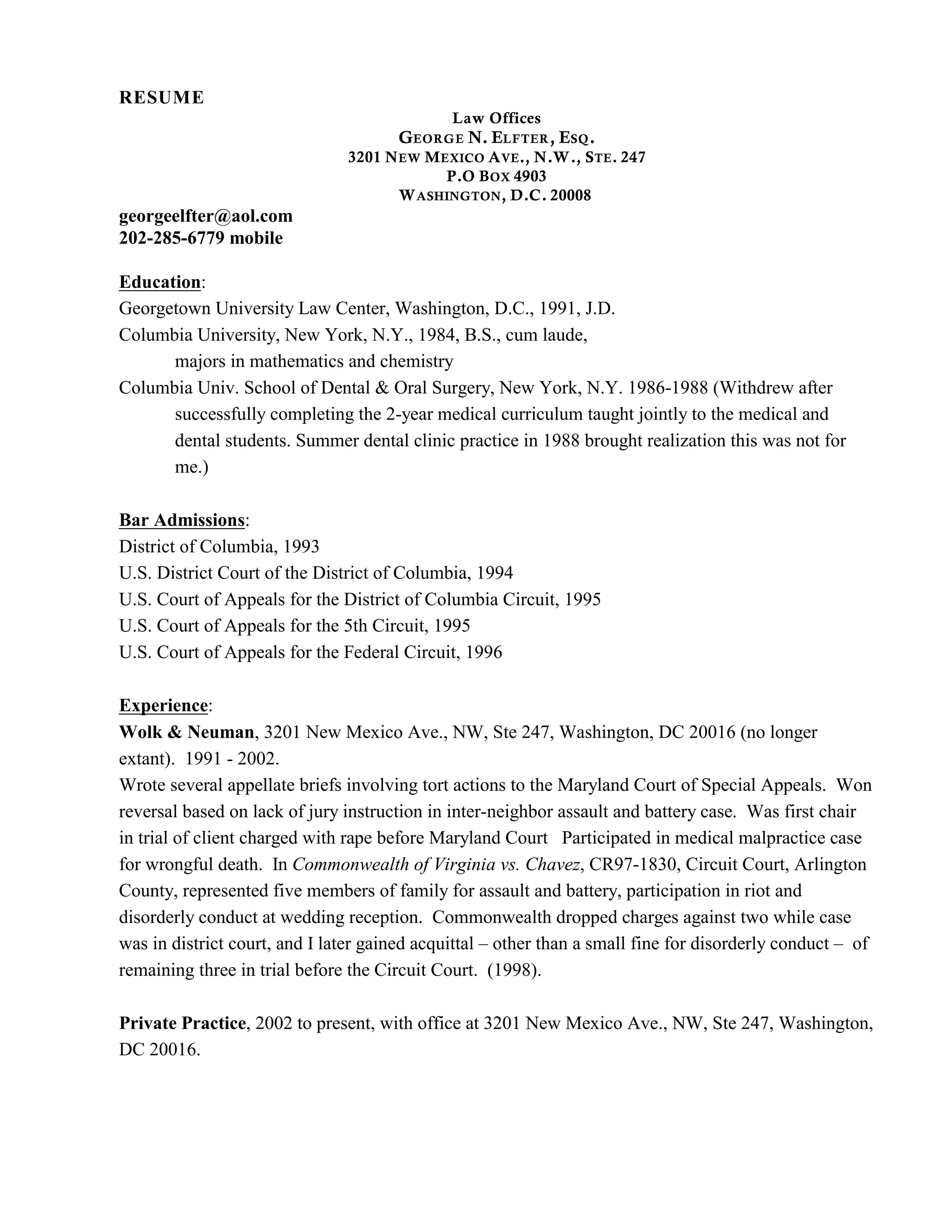 resume no note | PDF