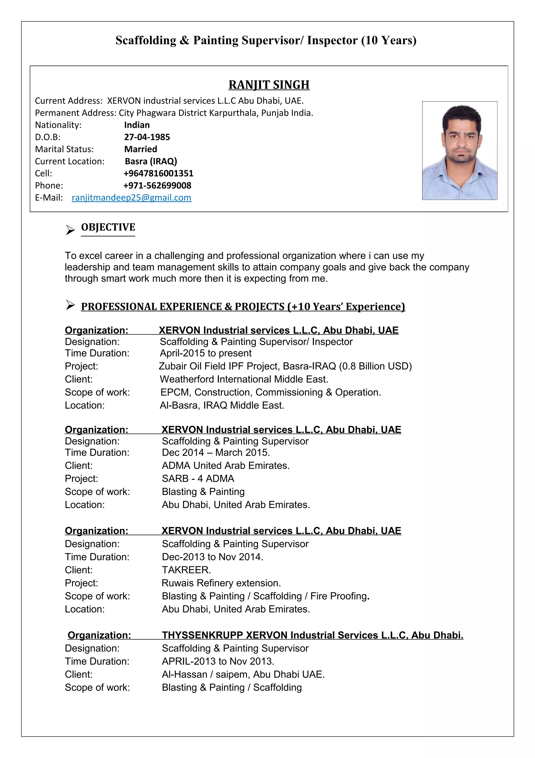 RANJIT CV NEW | DOC