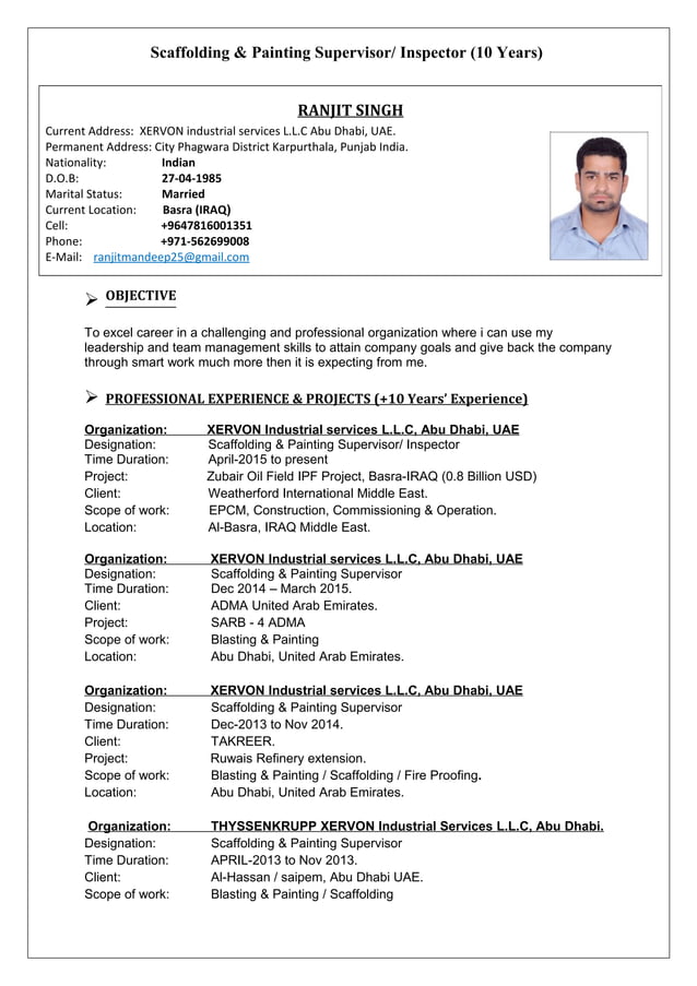 RANJIT CV NEW | DOC