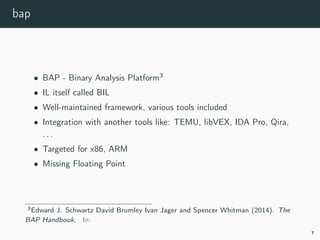 ESIL - Universal IL (Intermediate Language) for Radare2 | PDF