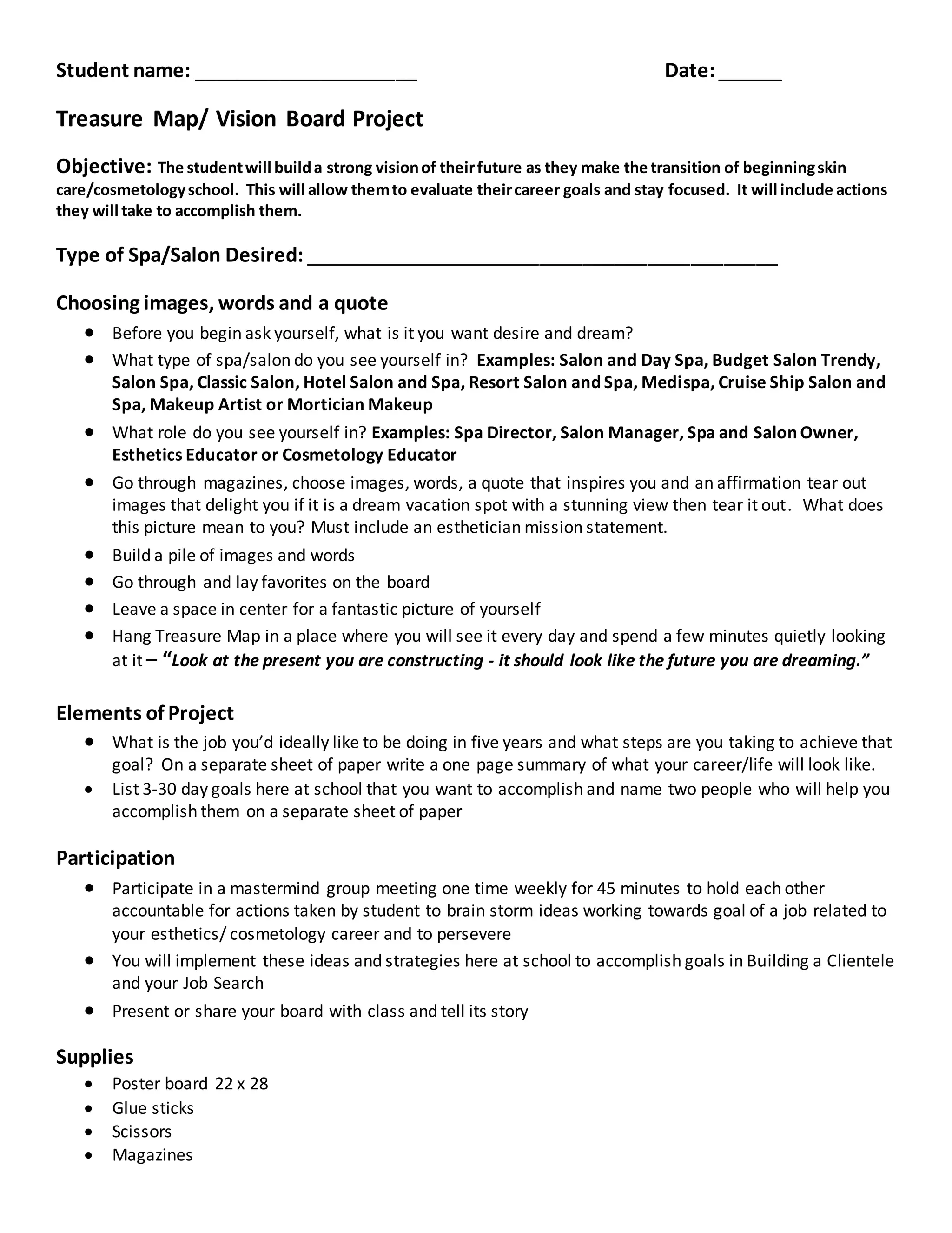 Treasure Map Project | DOCX