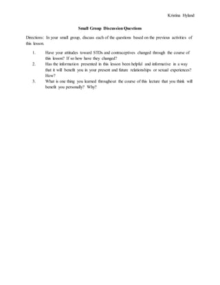 Methods_STD-HIV Lesson Plan | DOCX