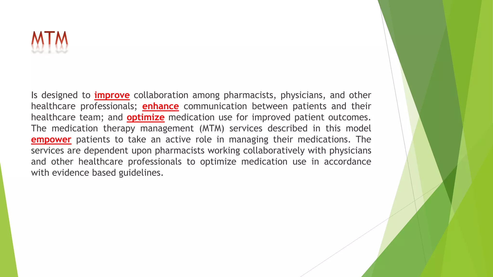 Medication Therapy Management | PPTX