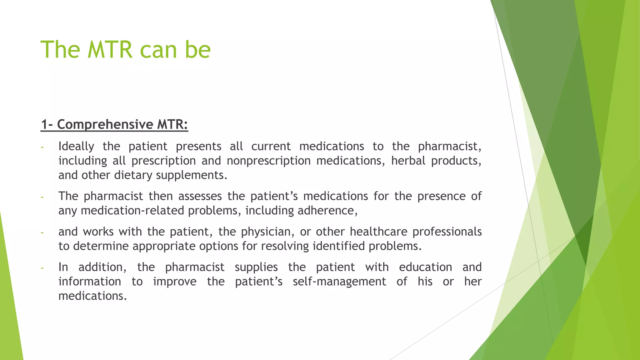 Medication Therapy Management | PPTX