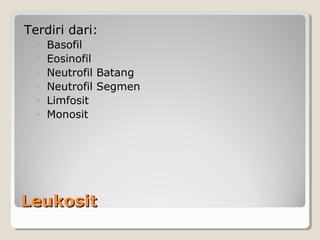 Leukosit | PPT