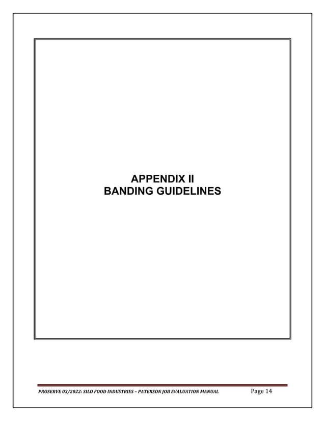 Paterson Framework of Job Evaluation at Workplace | PDF | Resume ...