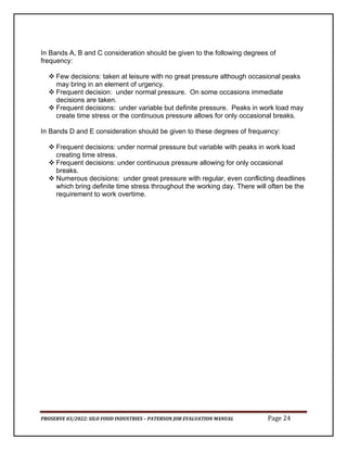 Paterson Framework of Job Evaluation at Workplace | PDF