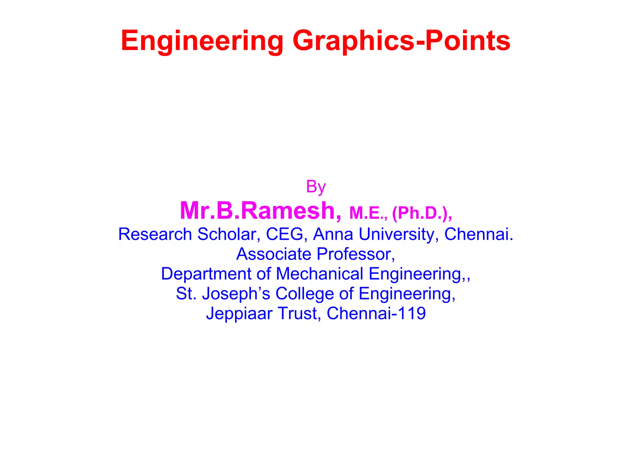 Engineering Graphics-Points | PPT
