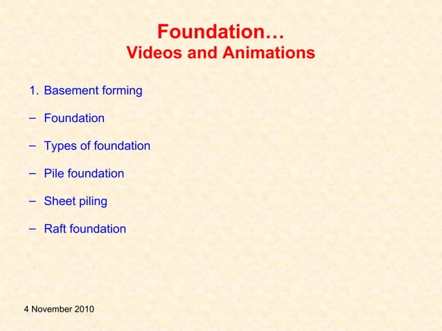 Foundation | PPT