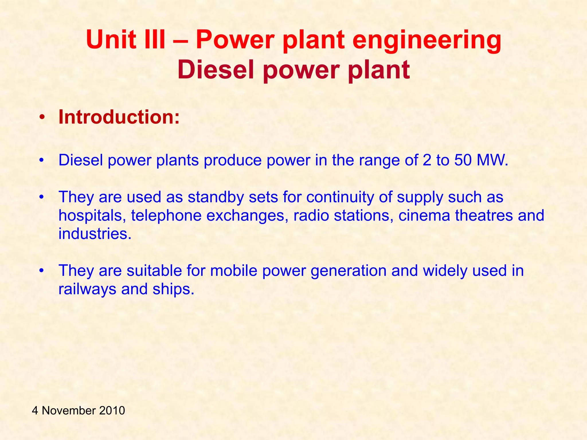 Diesel power plant | PPT