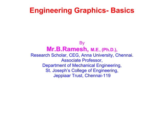Engineering Graphics-basics | PPT