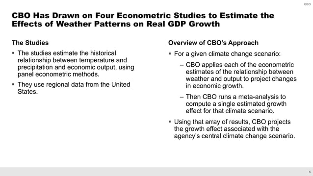 An Overview of CBO’s Work on Climate Change | PPT