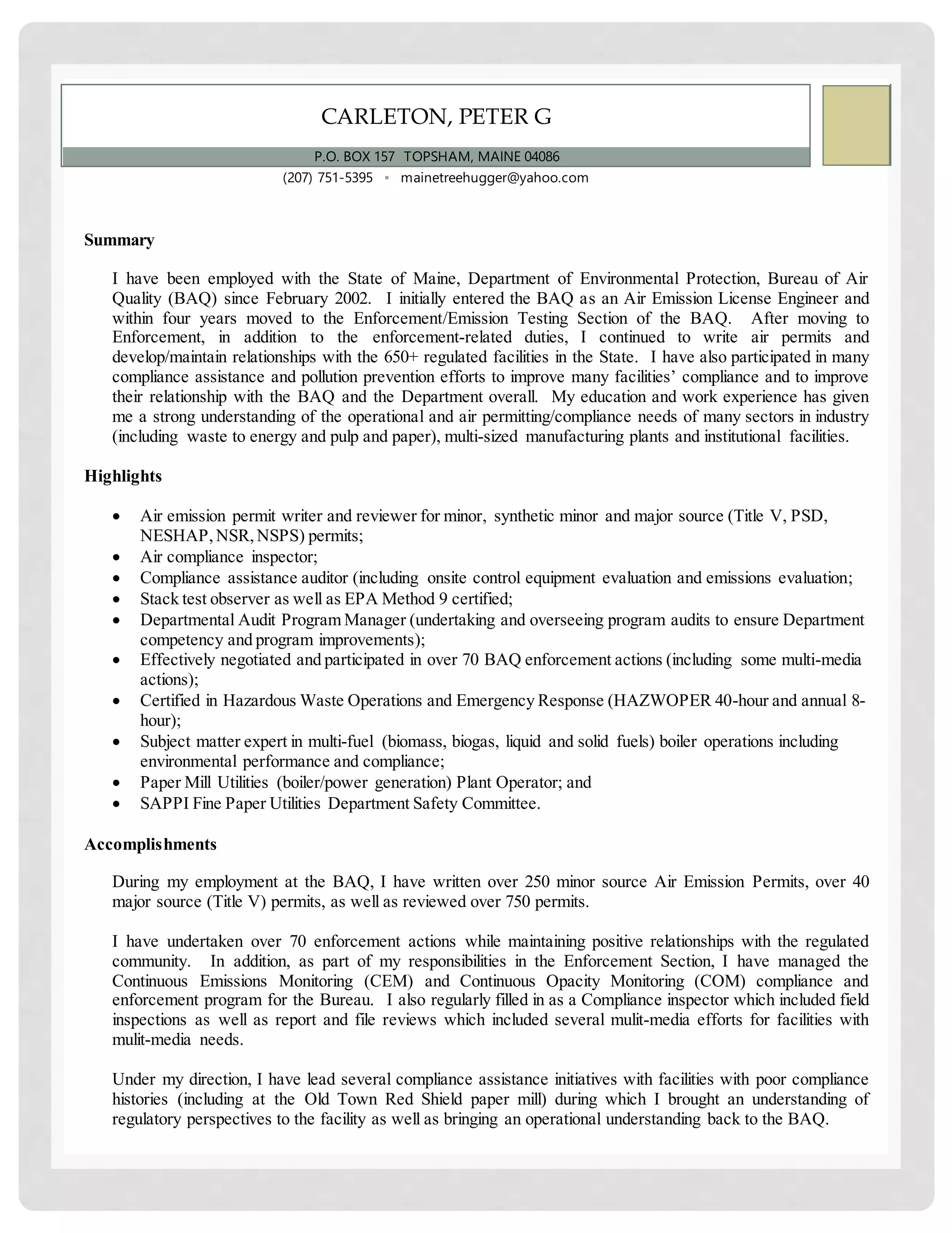 PG resume (October 2015) | PDF