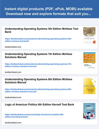 Download Study Resources for Understanding Operating Systems 5th ...
