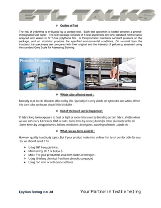 Phenolic yellowing | PDF