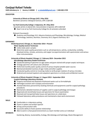 ToledoResume2016 | PDF
