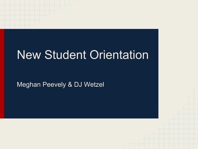 New Student Orientation Presentation | PPTX | Undergraduate Education ...